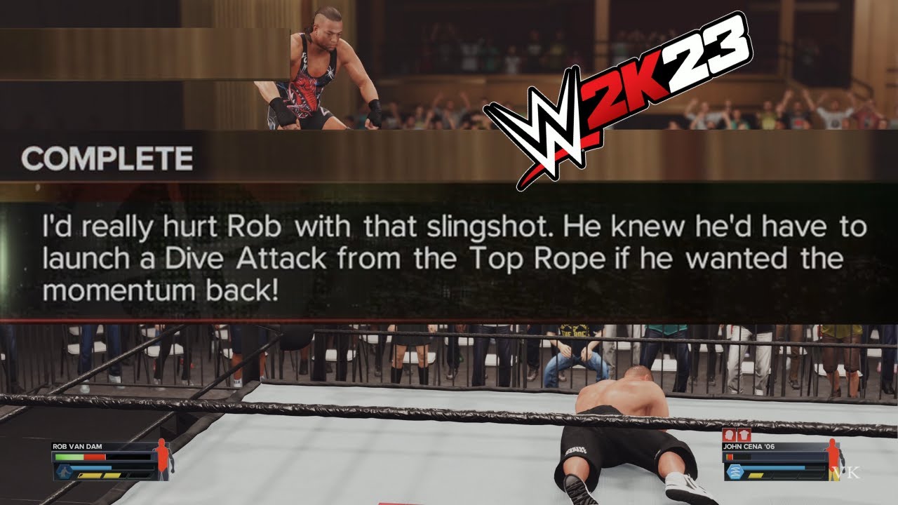 WWE 2K23 John Cena Show Case : RVD Dive Attack from the Top Rope - YouTube