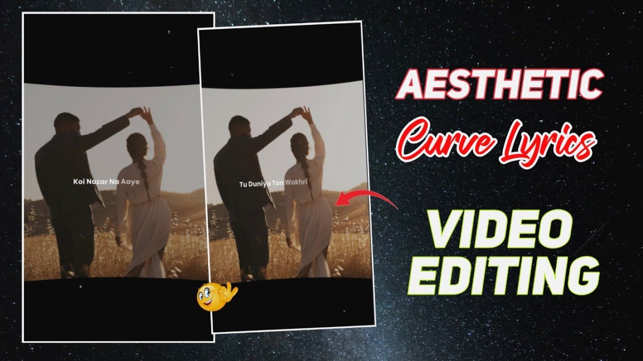 Trending Curve Aesthetic Lyrics Video Tutorial | How To Make Curve ...