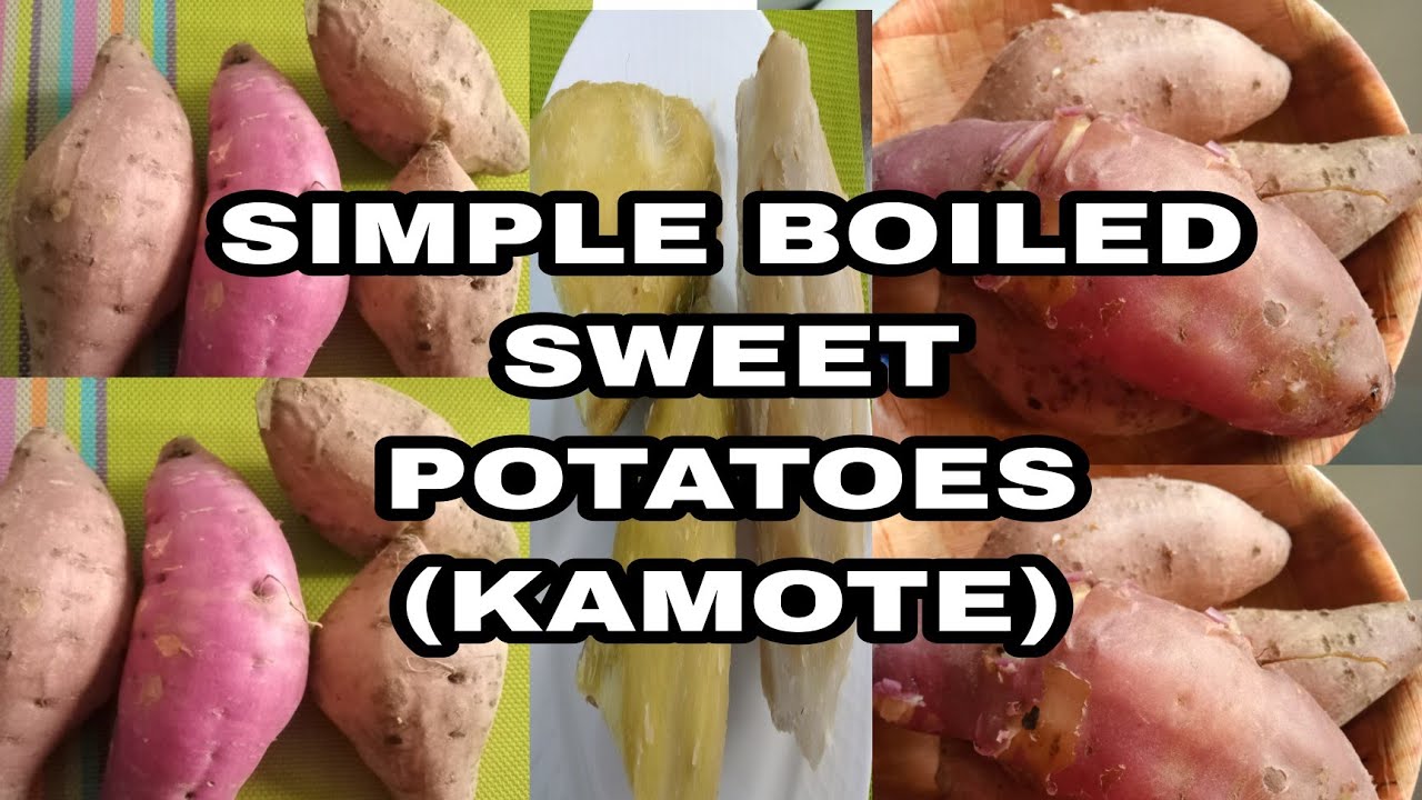 EASY SIMPLE BOILED SWEET POTATOES(KAMOTE)HEALTHY BREAKFAST FOR DIET# ...