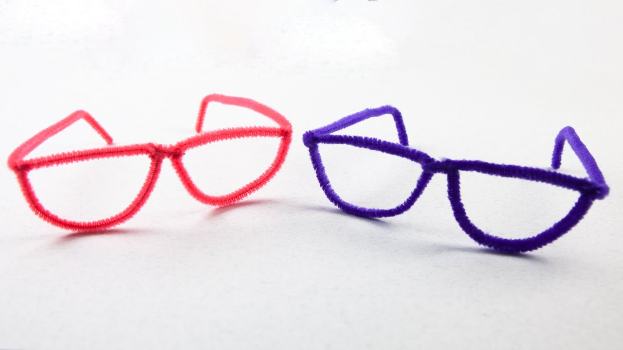 Pipe Cleaner Sunglasses | Pipe Cleaner Craft | Easy Crafts | Chenille ...