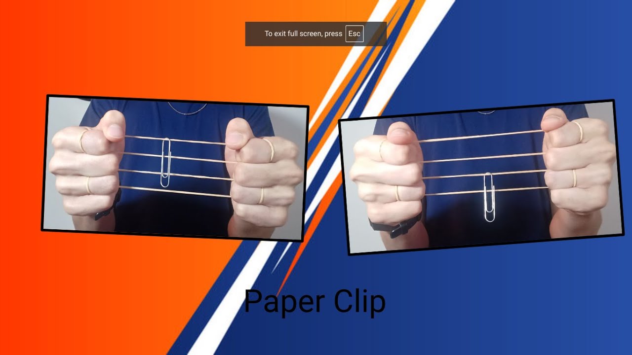 Paper clip Rubber band - YouTube