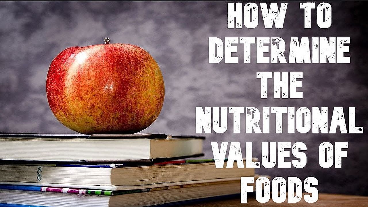 How to Determine the Nutritional Values of Foods ? - YouTube