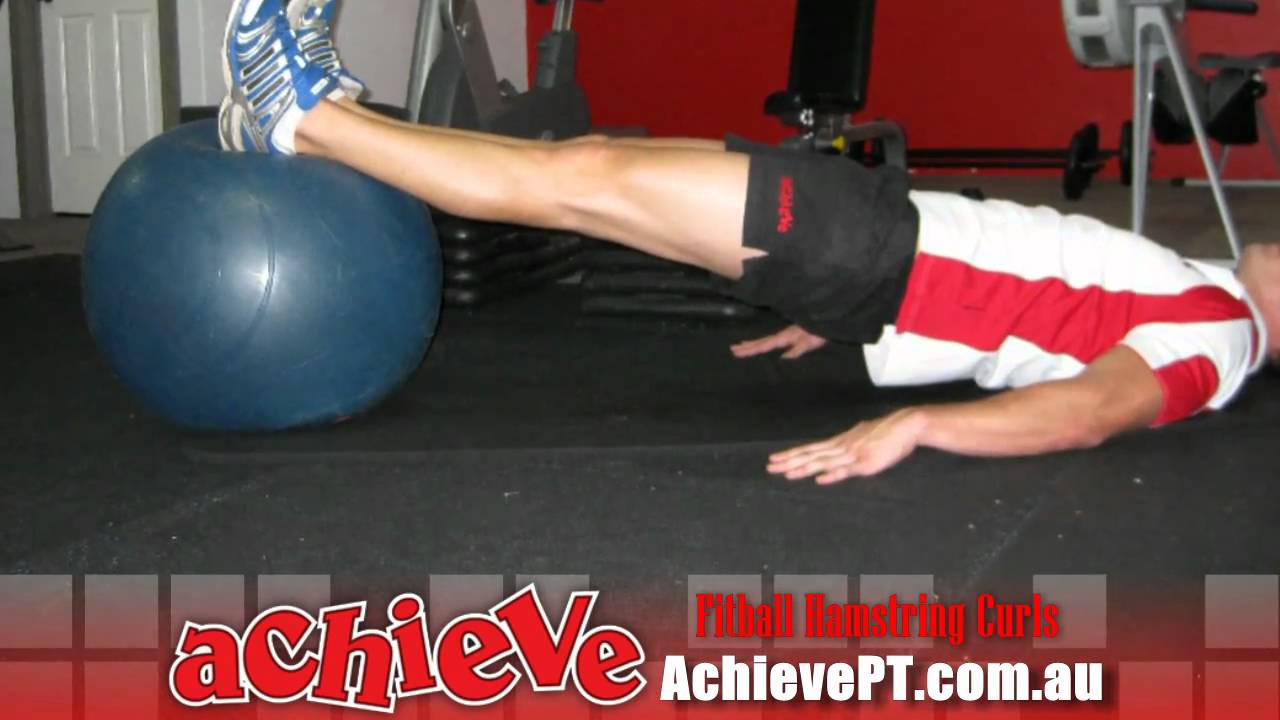 Fitball Hamstring Curls - YouTube