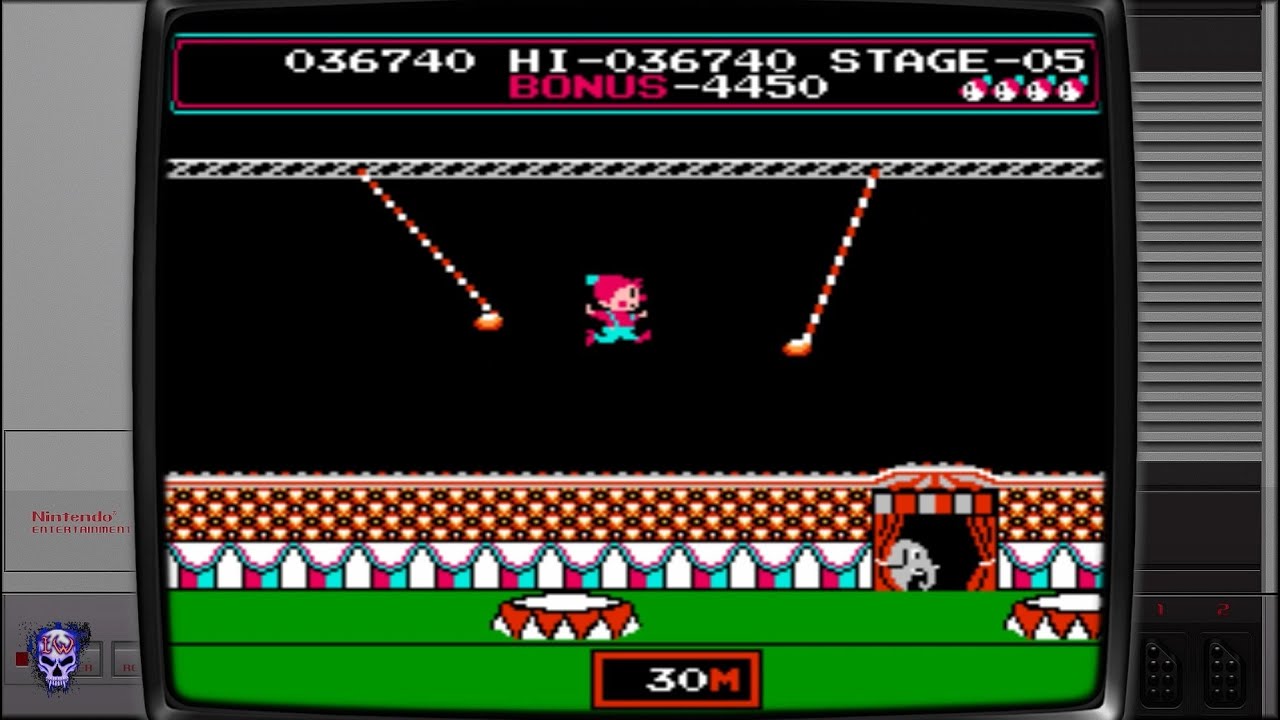 Circus Charlie / NES / Gameplay Completo - YouTube