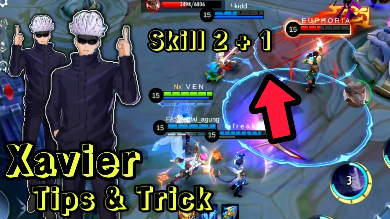 XAVIER TIPS AND TRICK | BUILD TERSAKIT TOP GLOBAL | XAVIER GAMEPLAY ...