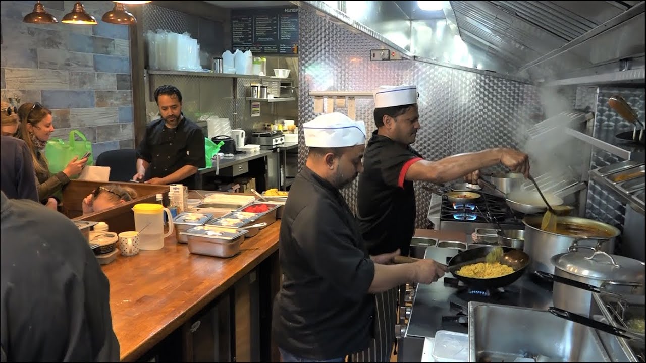 Chefs cooking Curries + Indian Breads on a Busy Evening | "Hungry Beast ...