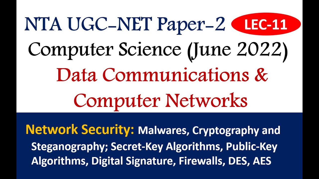 Network Security Detailed Explanation With Real Life Examples | NTA UGC ...