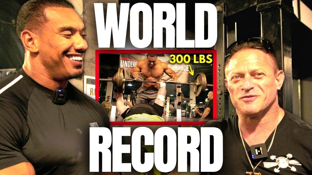Josh Baker's 300lb One Arm Incline Bench Press ft. Larry Wheels - YouTube