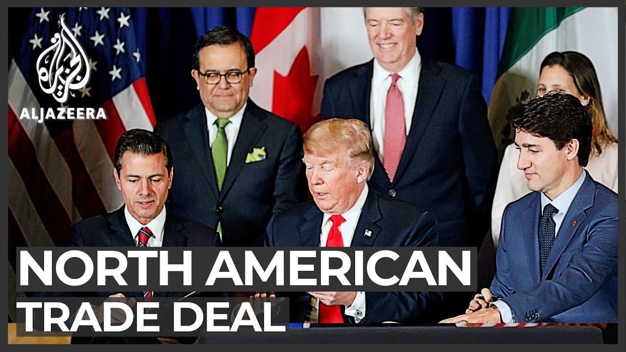 Trump expected to sign new North American trade deal - YouTube