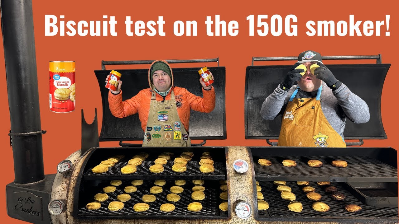 🔥🍖 The famous biscuit test on the 150G Los Smokers Offset Smoker 🔥🍖 ...