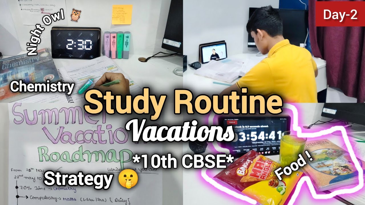 Summer Vacation Challenge With You Day-2/40 || Class 10th CBSE || 2024 ...
