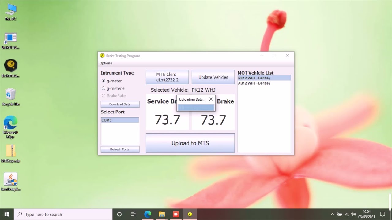 Turnkey's Brake Testing Application for PC - YouTube