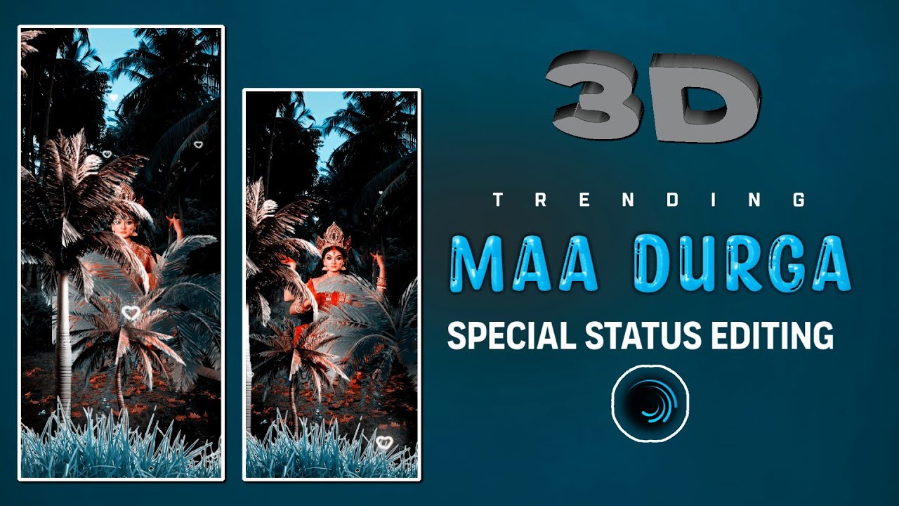Navratri special 3d status video editing | Maa Durga status#editing # ...