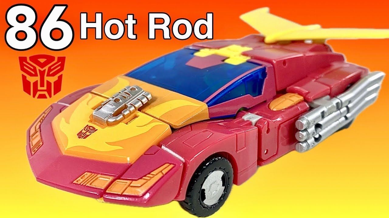 Transformers 86 Hot Rod Deluxe Class Transformation Video - YouTube