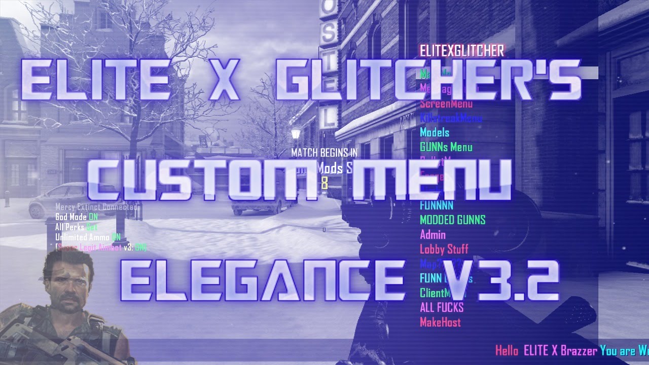 COD Black ops 2 Mod Menu patch 1.19 - ELeGanCe V3.2 Custom Version ...