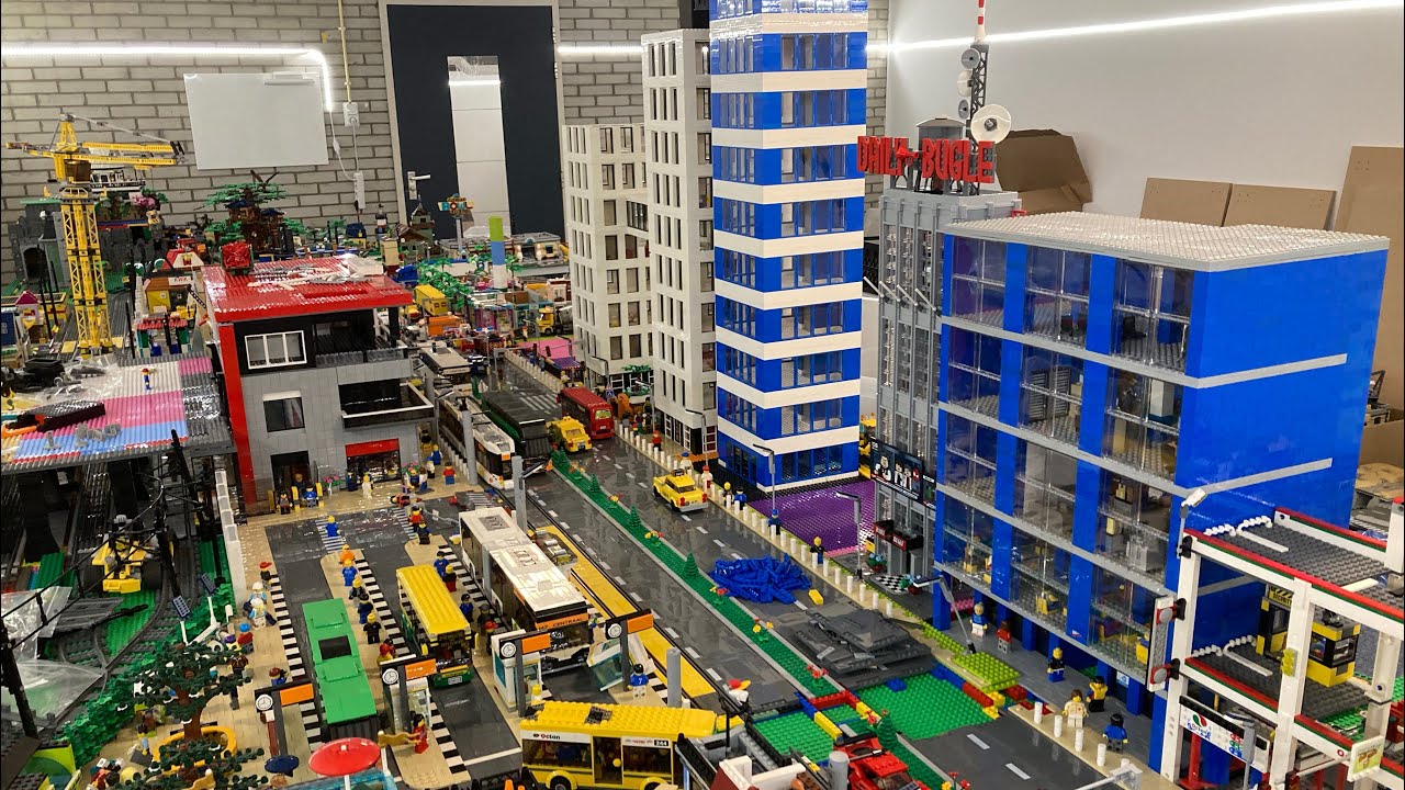 Lego park placed and city update - YouTube