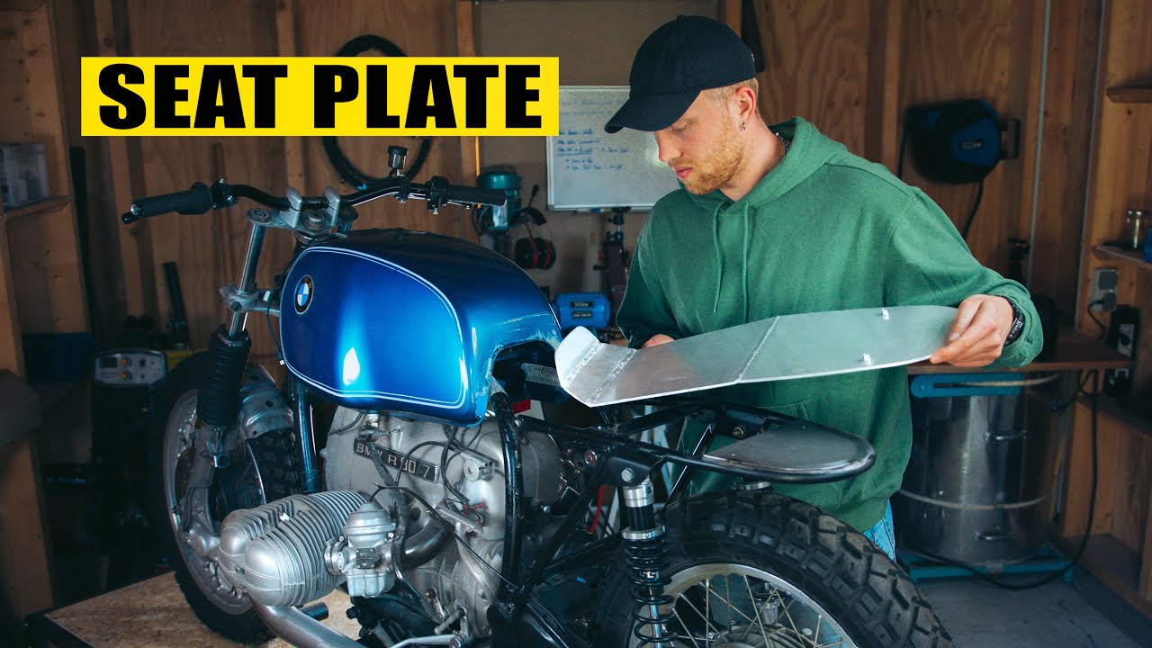 How To Build A Custom Motorcycle Seat Plate | BMW R80 - YouTube