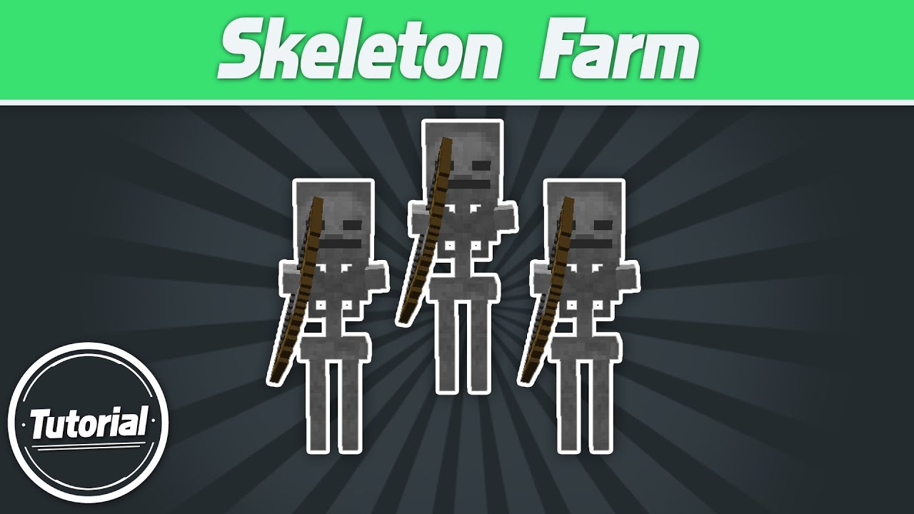 Minecraft Skeleton Farm Tutorial QuickFarms YouTube Minecraft Skeleton Farm Tutorial QuickFarms YouTube