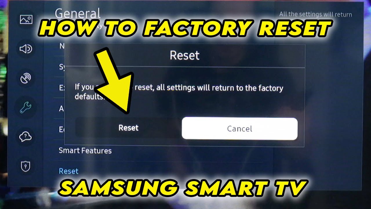 Samsung Smart TV: How to Factory Reset to Default Settings - YouTube