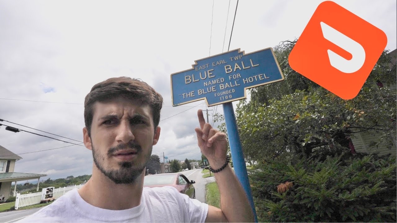 I Tried Doordashing in Blue Ball, Pennsylvania - YouTube