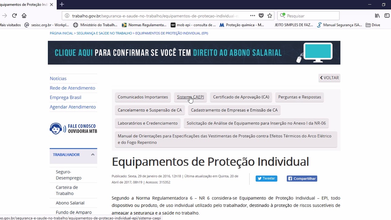 Como consultar o CA do EPI? - YouTube