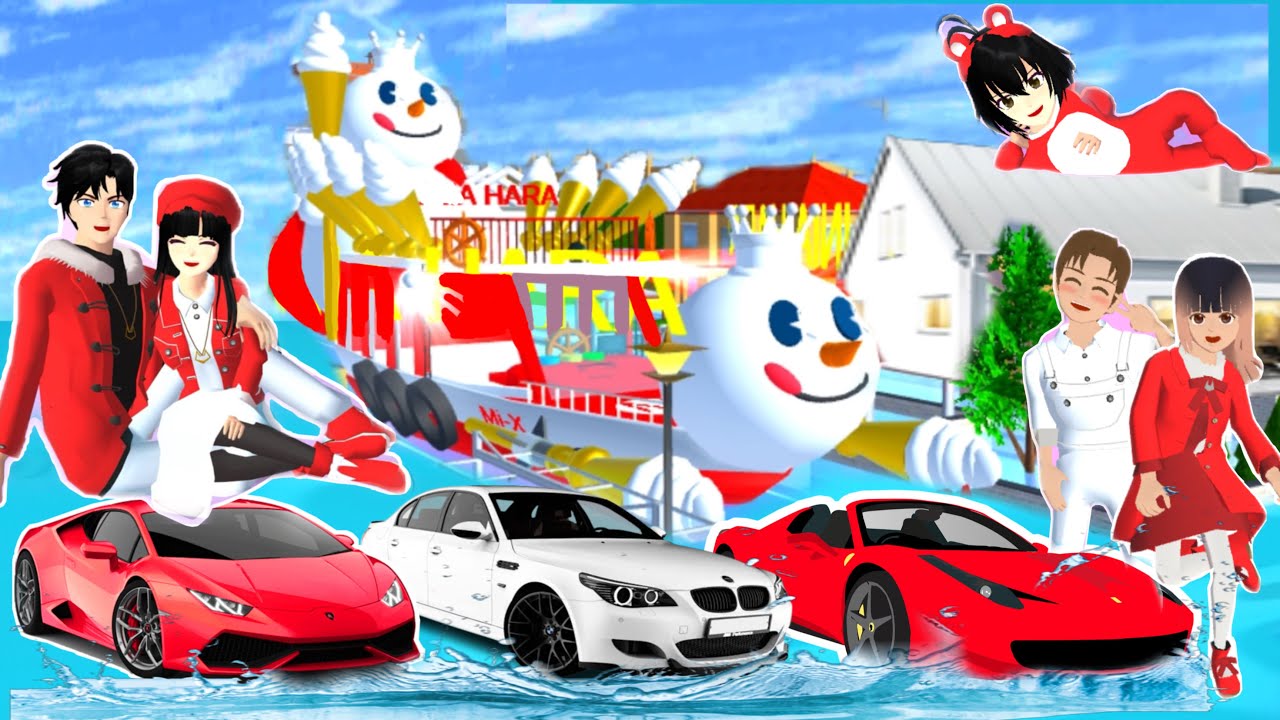 Yuta Mio Celine Kumpul Mobil Warna Merah Mixue! Mama Hamil Melahirkan ...