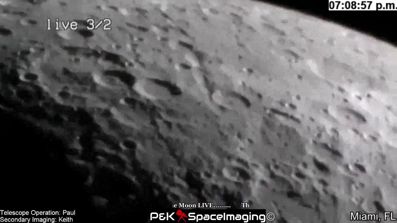 The Moon: Live Stream Moonset 3-2-17 (Waxing 22.5% Illuminated) - YouTube