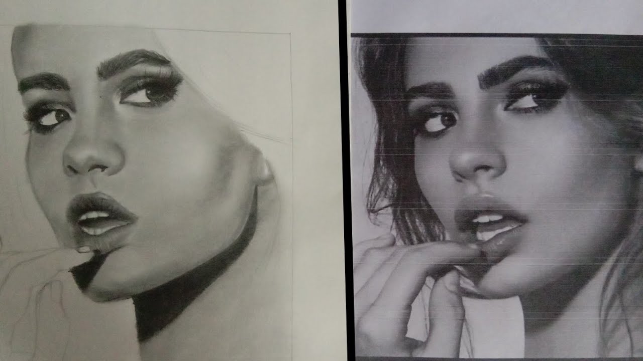 How To I Draw Face |use only hb, 4b, 6b pencils - YouTube