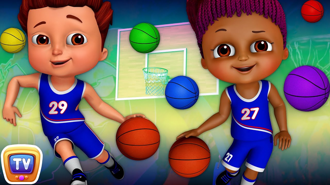 Team Spanny Vs Team FiFI in Basketball Game (SINGLE) | Learn Colors for ...