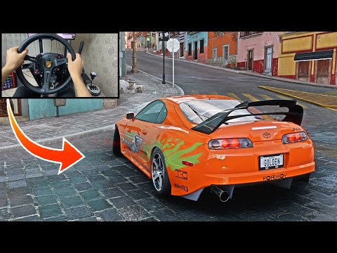 Toyota Supra - Forza Horizon 5 | Thrustmaster TSXW Gameplay [4K]