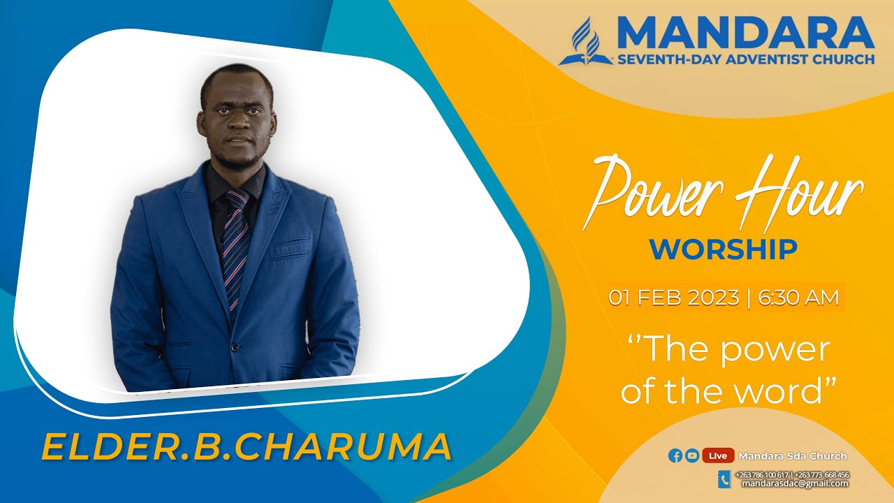 Power hour ll Elder B. Charuma ll The power of the word ll - YouTube