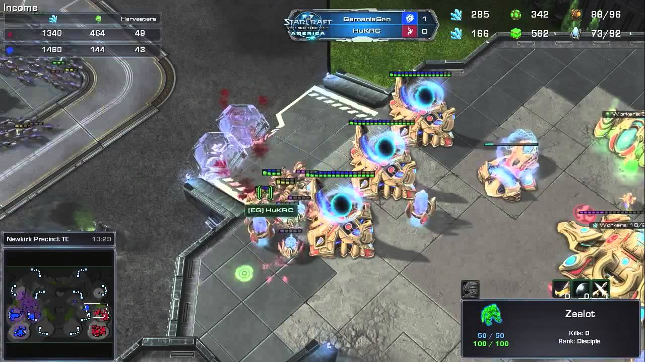 SC2 HuK vs Sen Game 2 WCS America Starcraft 2 gameplay - YouTube
