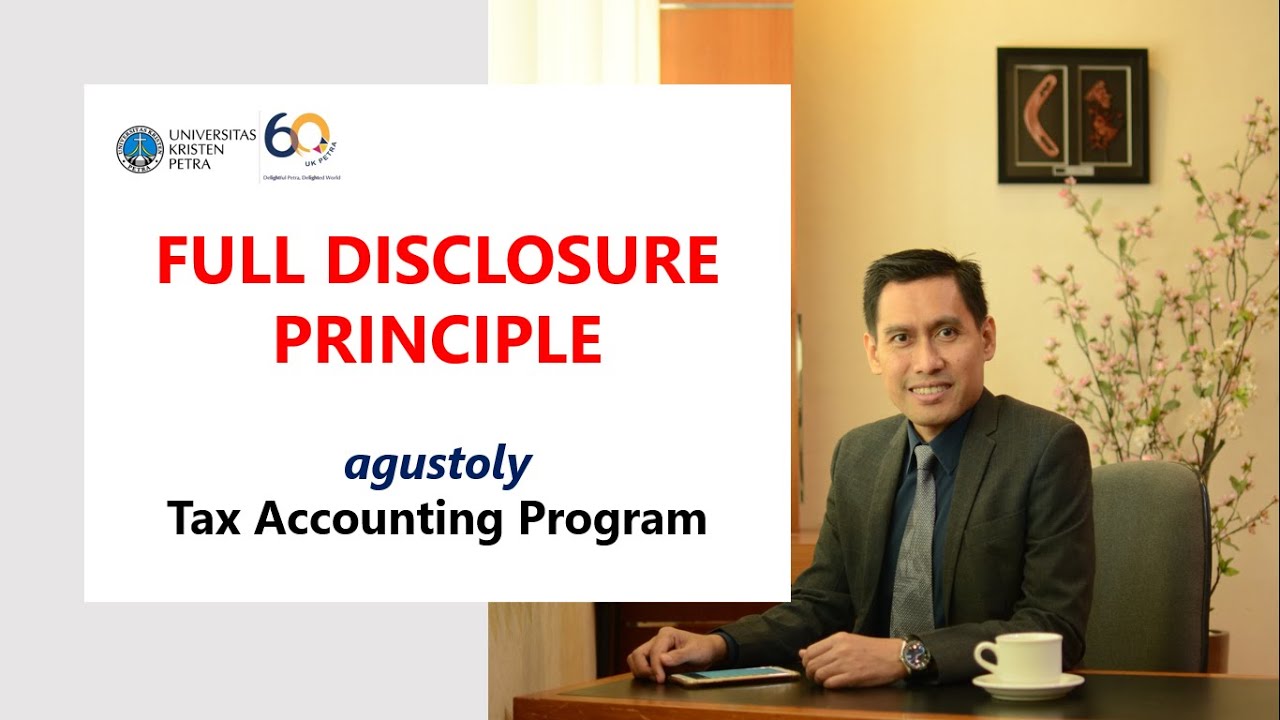 Full Disclosure Principle - YouTube