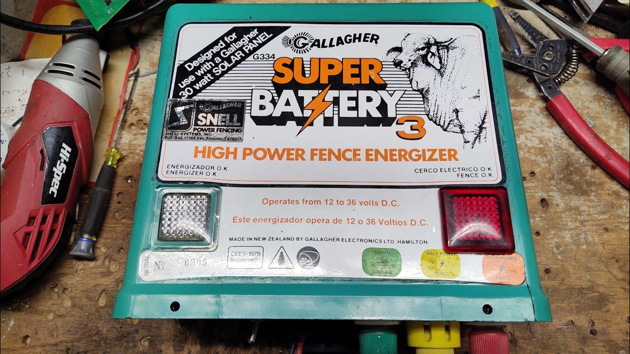 Gallagher Super Battery 3 Electric Fence Energizer From 1987, The ...