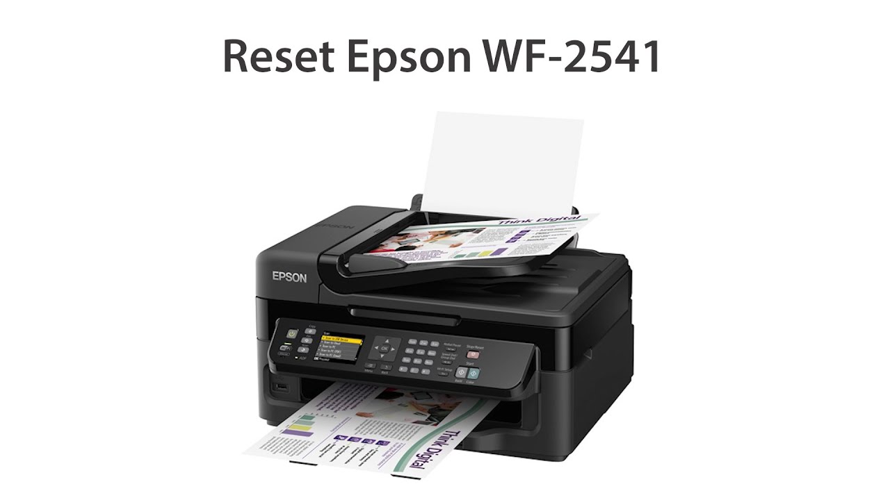 Reset Epson WF 2541 Wicreset Key - YouTube