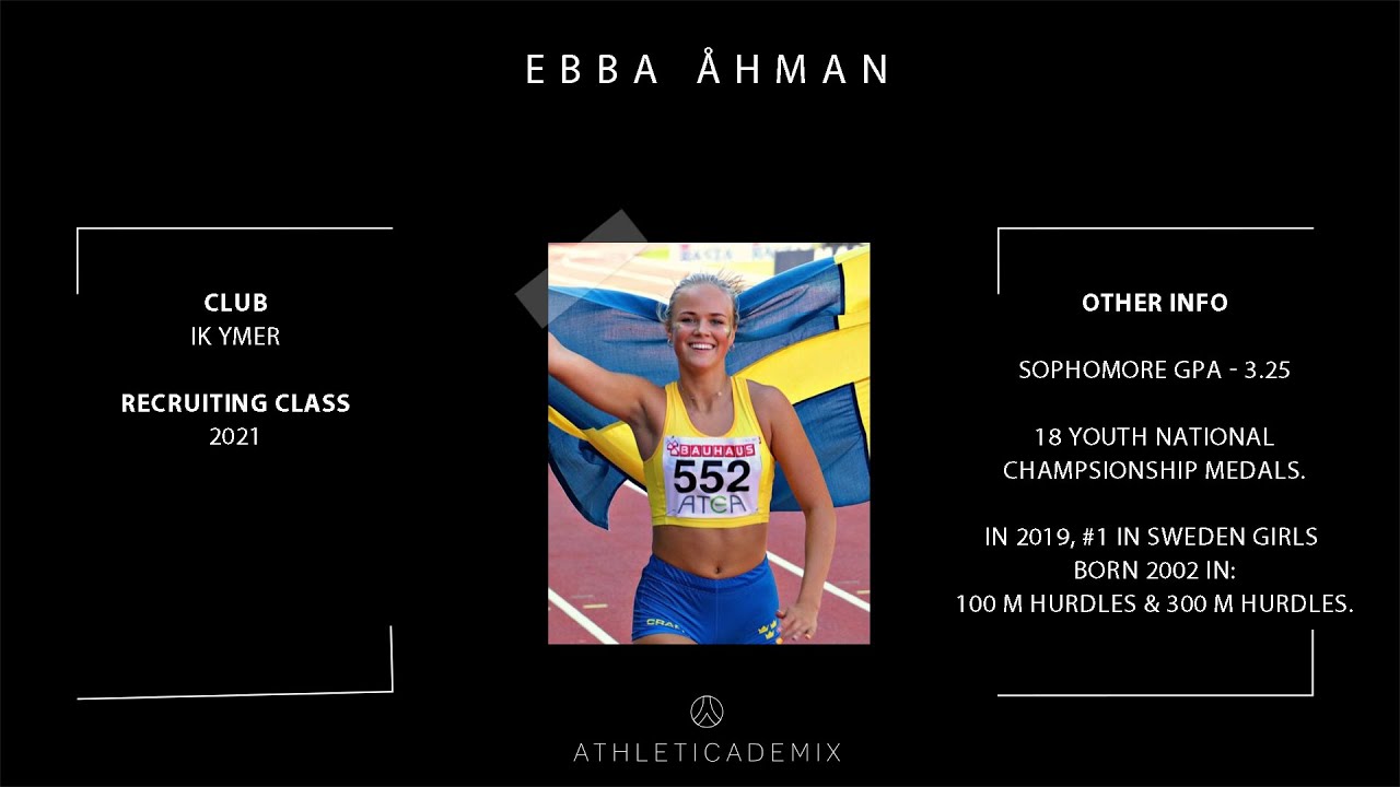 Athleticademix - Ebba Åhman - Outdoor Season 2019(1) - YouTube