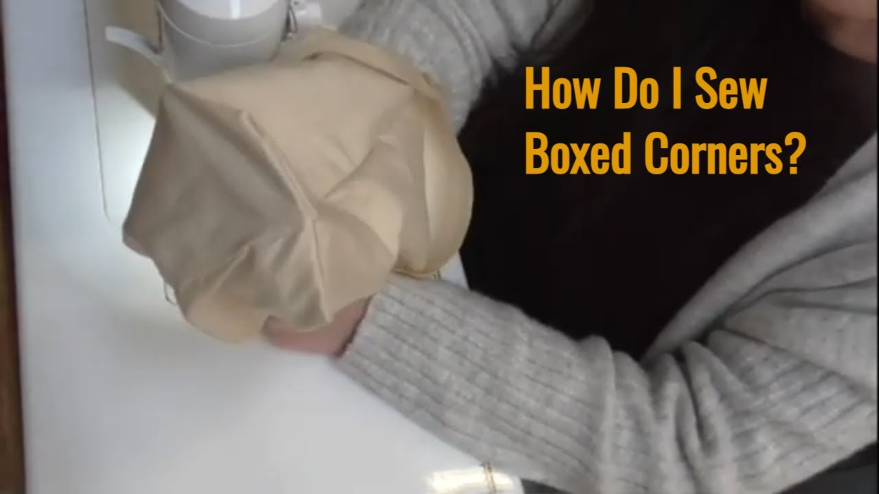 How to Sew Boxed Corners Two Ways - YouTube