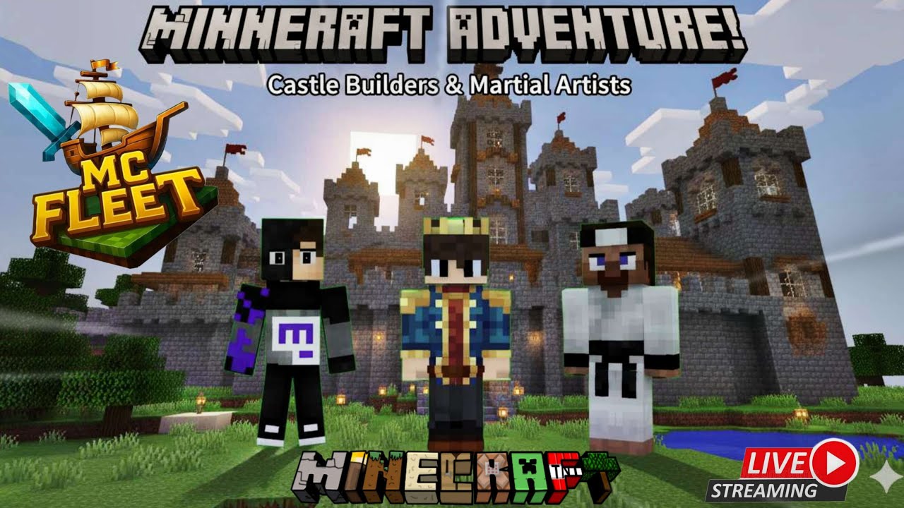 🔴LIVE Build PVP Arena in Minecraft | Mc Fleet @GamerFleet #mcfleet ...
