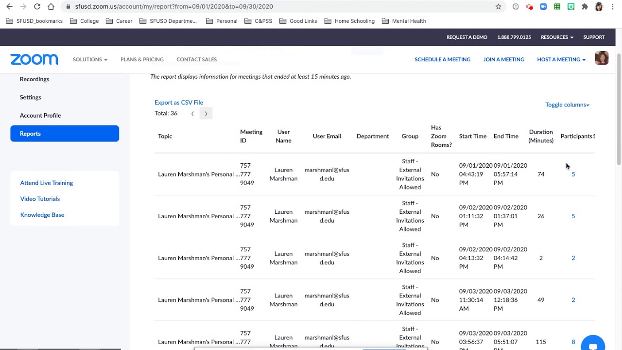How to pull attendance from a zoom meeting - YouTube