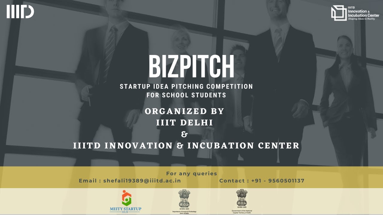 BIZPITCH : a Startup Idea Pitching Competition - YouTube