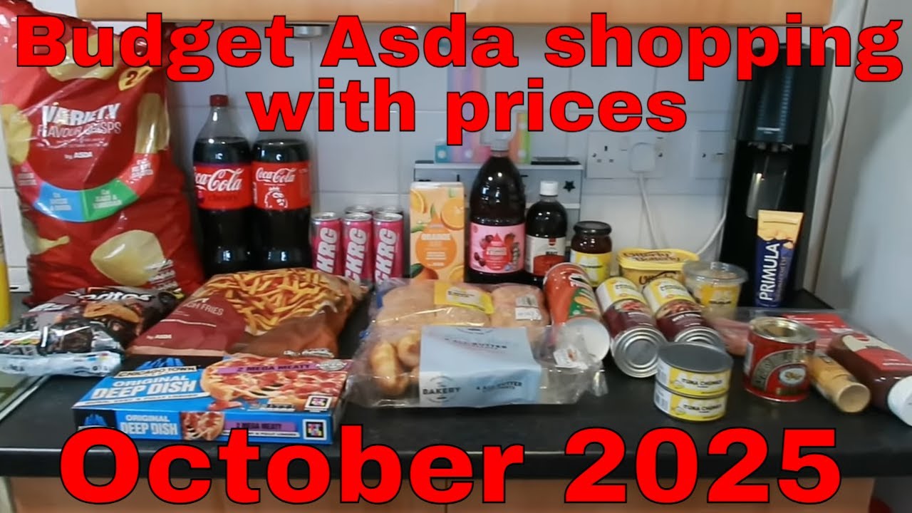 Budget Asda shopping haul with prices - YouTube