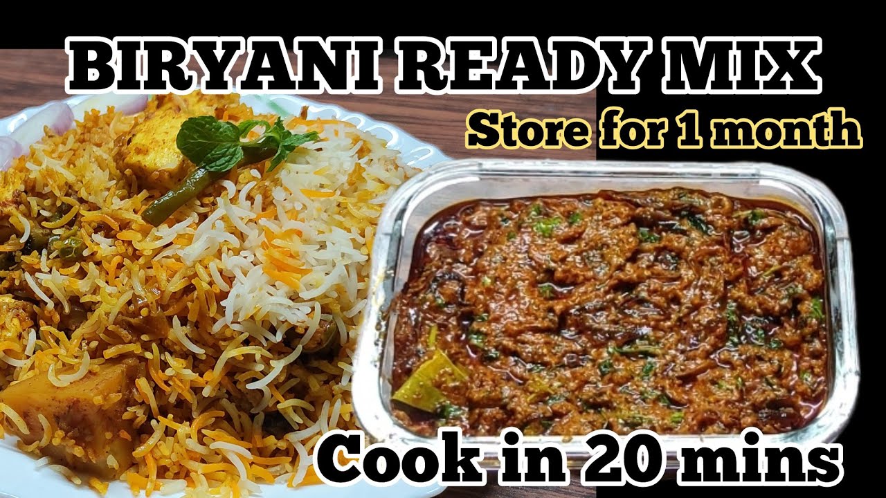 Instant Biriyani Gravy Mix Recipe - Cook RiceDum Biryani in 20 Mins ...
