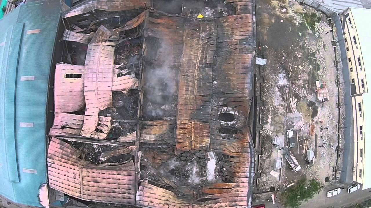 Aerial footage of Valenzuela factory after massive fire - YouTube