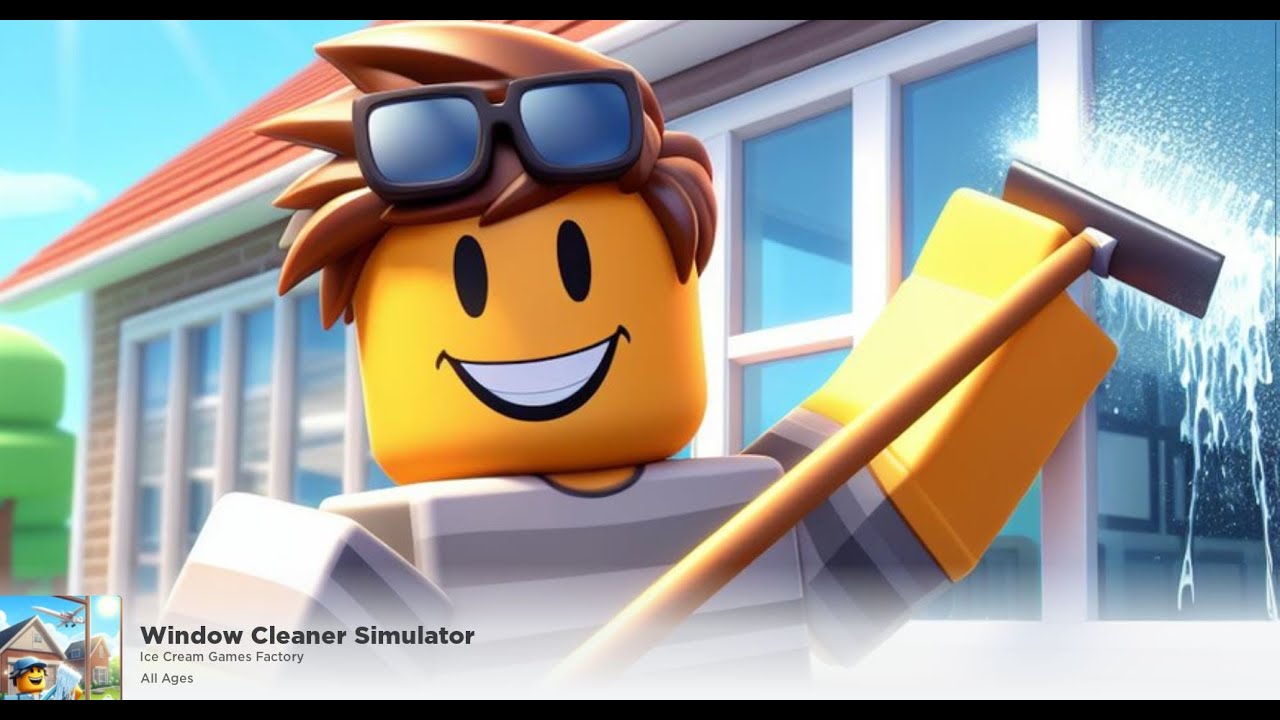 Window Cleaner Simulator Roblox Pertama Kali - YouTube