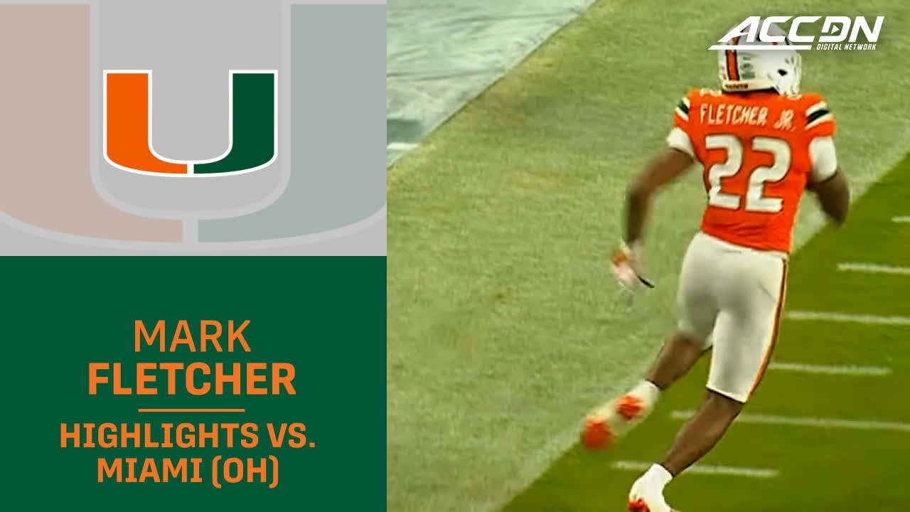 Freshman Mark Fletcher Jr. Excites Miami Fans In Debut - YouTube
