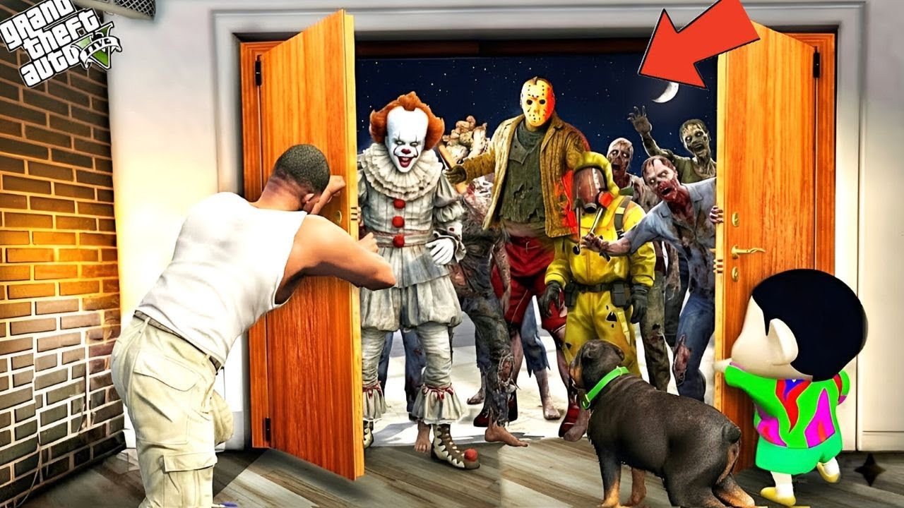 Franklin And Shinchan Found Pennywise Inside His House || Gta 5 ! - YouTube
