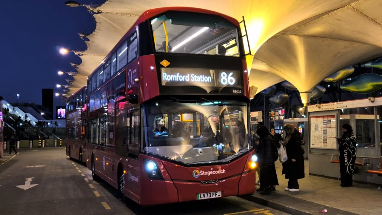 FULL JOURNEY | LONDON BUS 86 ROMFORD STATION - STRATFORD (LV73FFJ ...