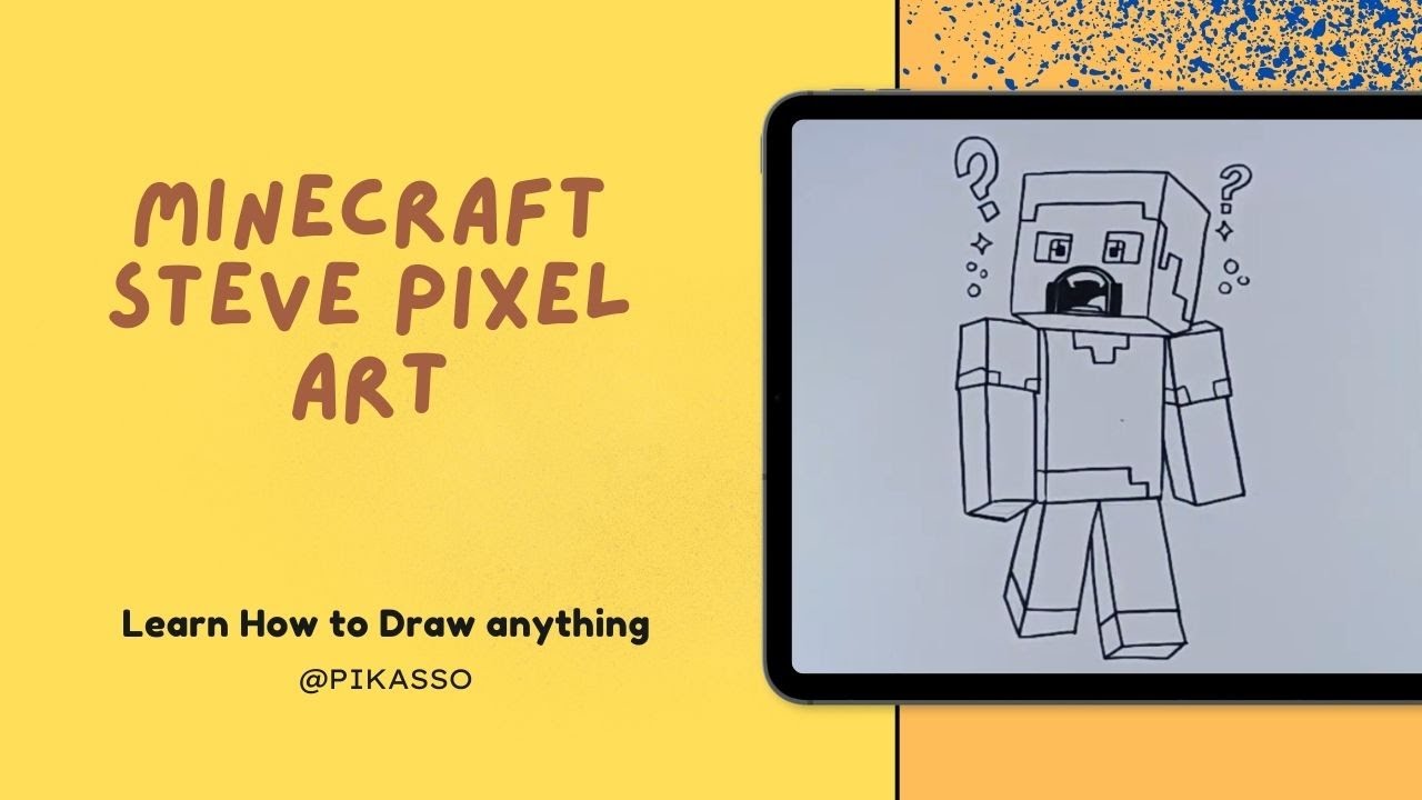 Minecraft Steve Pixel Art - YouTube