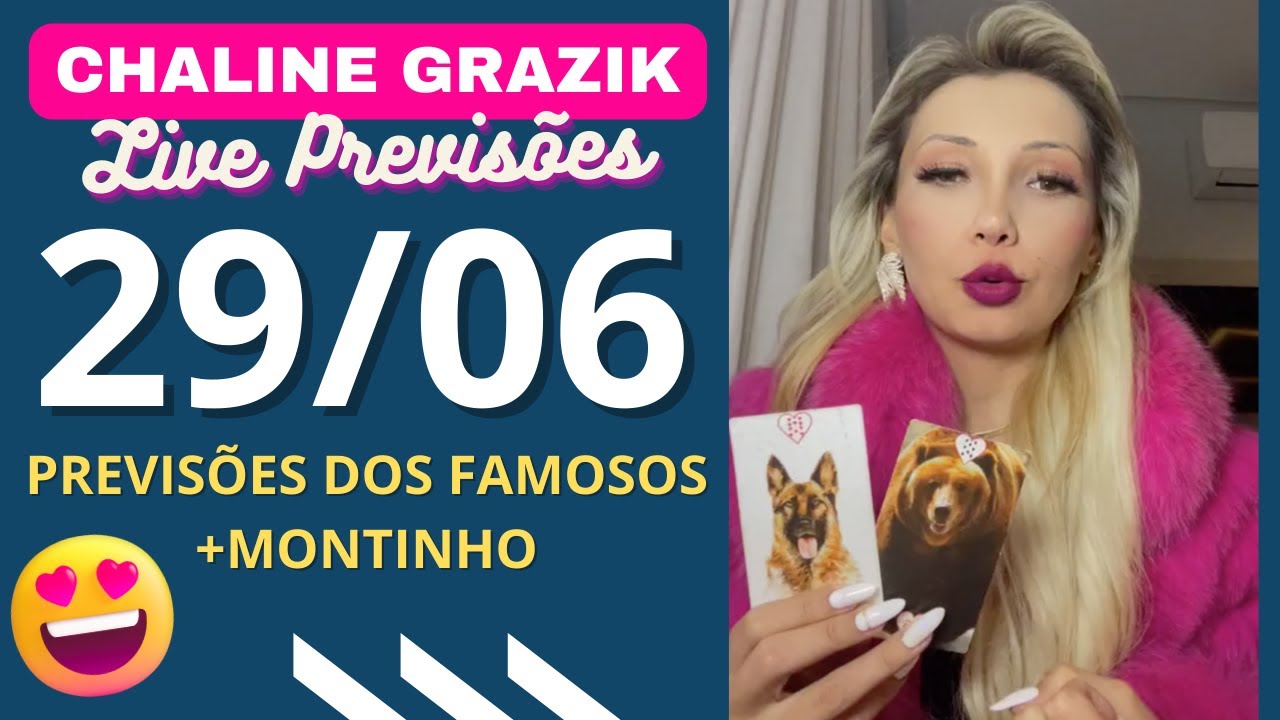 CHALINE GRAZIK LIVE COM NOVAS PREVISÕES 29/06 - YouTube