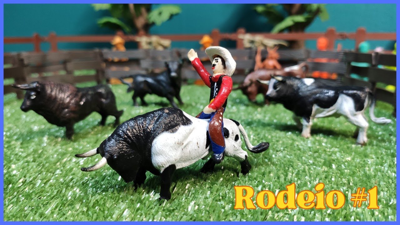 INCRÍVEL: RODEIO COM OS MINI TOUROS - YouTube